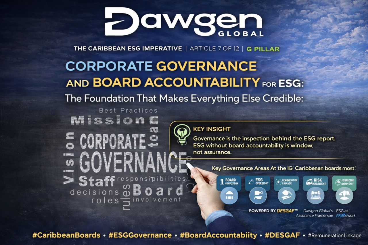 Corporate Governance and Board Accountability for ESG: The Foundation ...